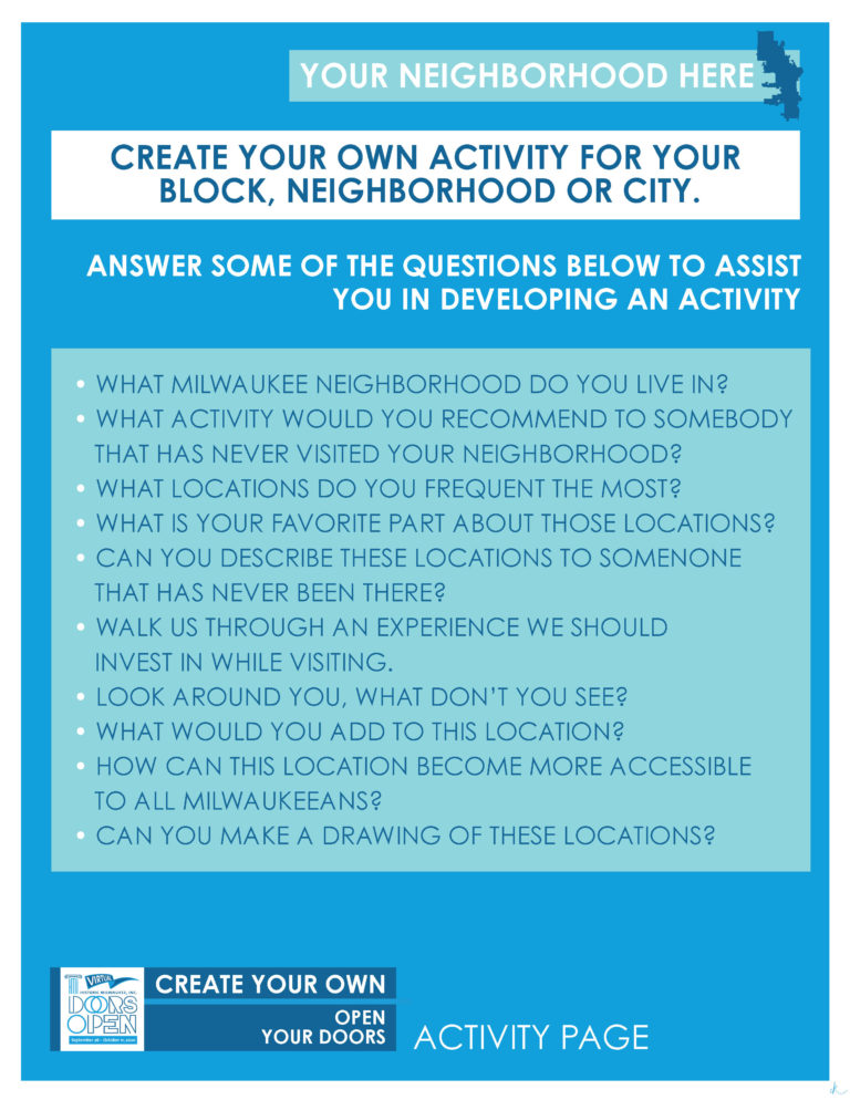 Make Your Own Activity - Historic Milwaukee, Inc.