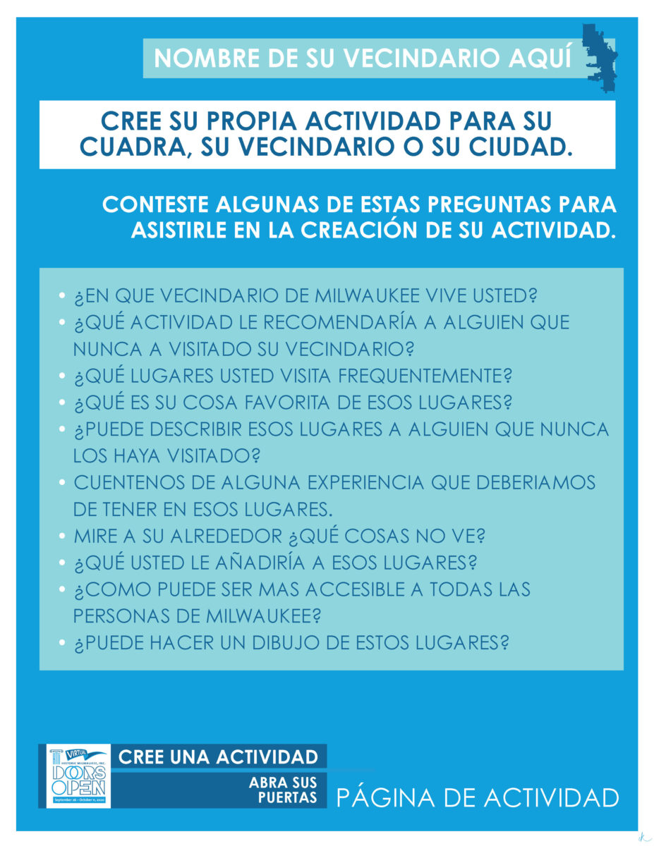 Make Your Own Activity - Historic Milwaukee, Inc.